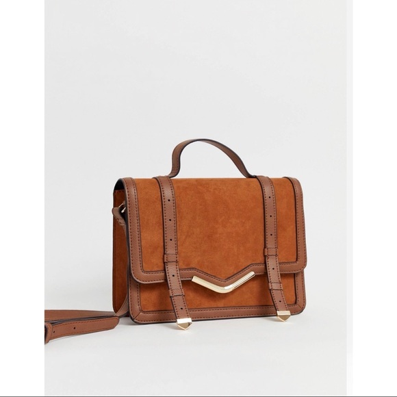 ASOS | Bags | Asos Design Satchel Bag In Browntan | Poshmark